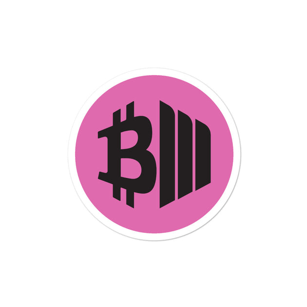 BTCMVMNT [Pink] Sticker – The Bitcoin Movement